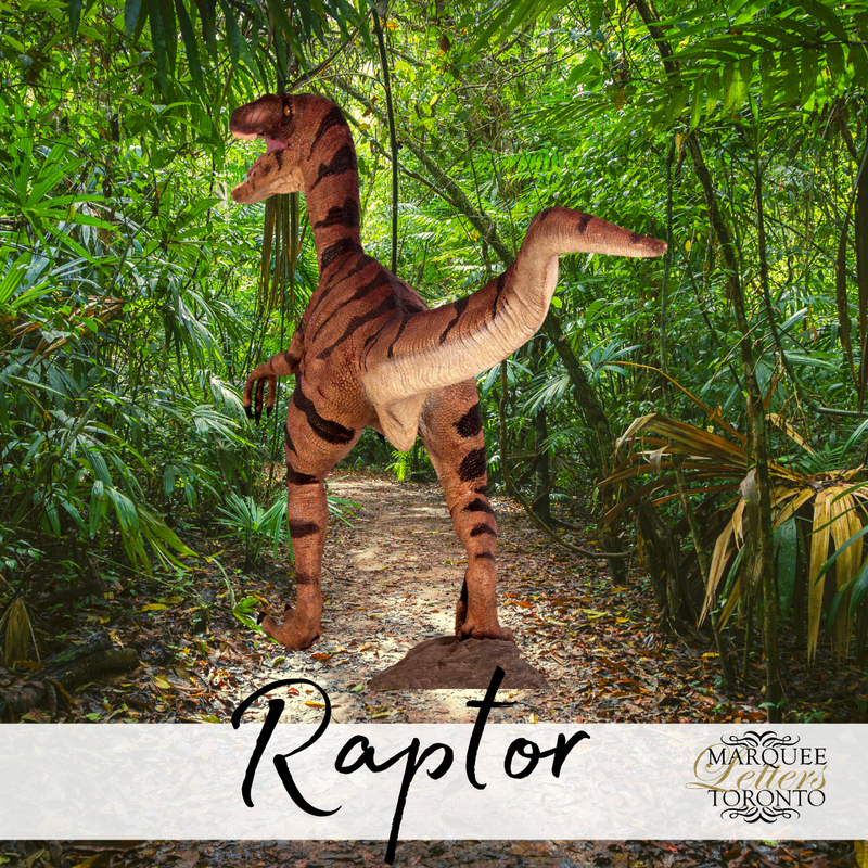 Brown Raptor statue