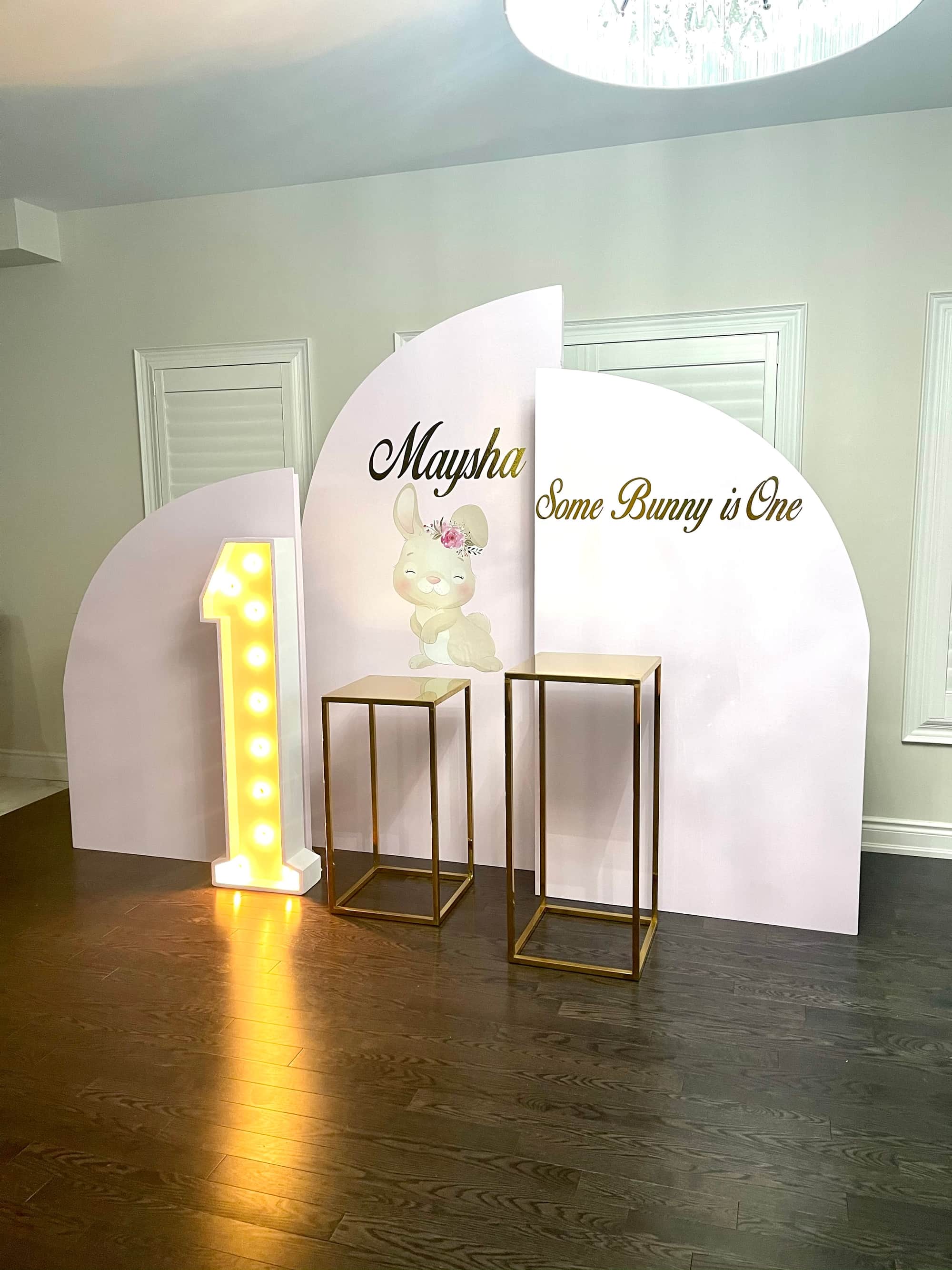 3 piece Semi Arch Backdrop