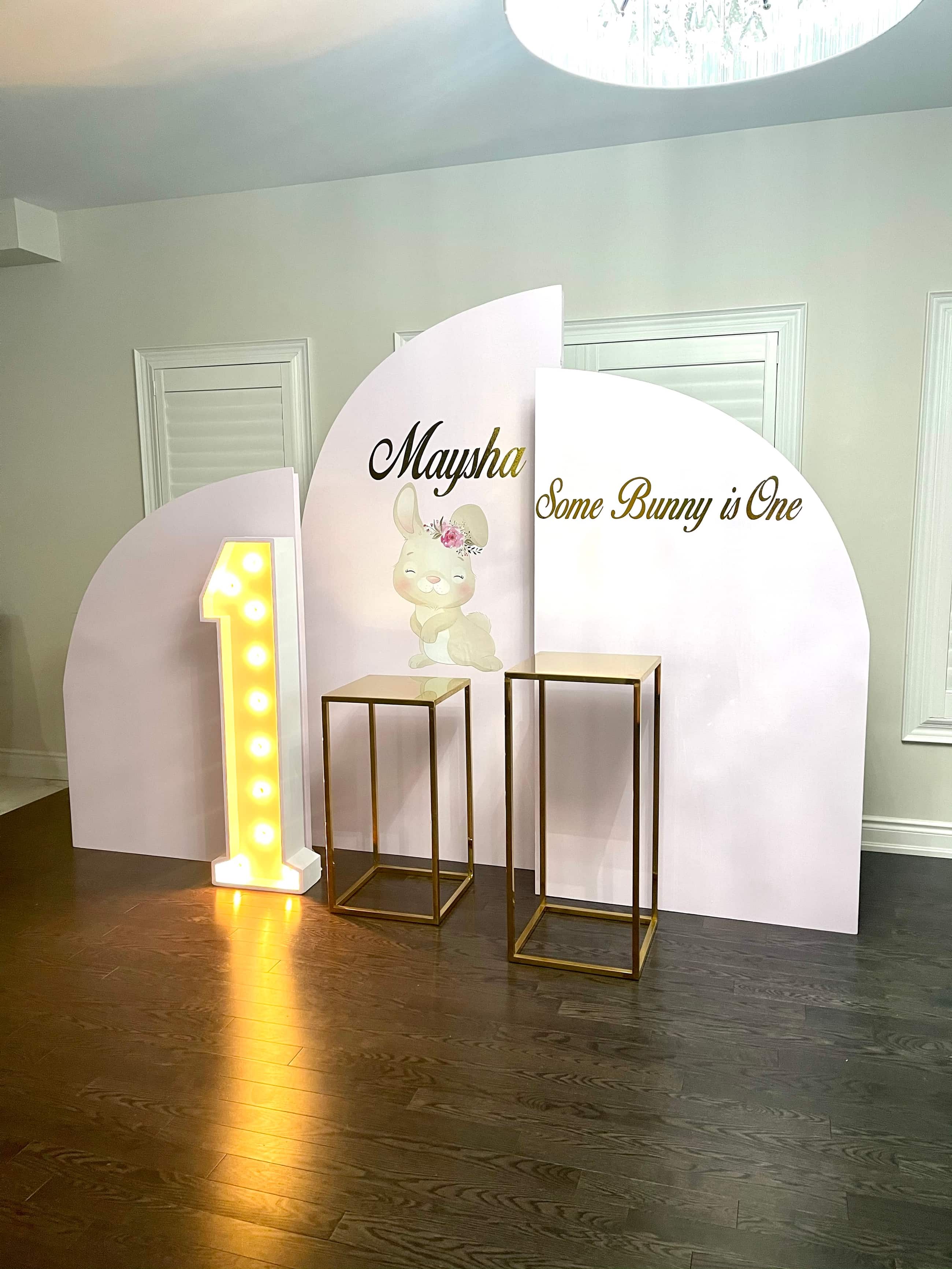3 piece Semi Arch Backdrop