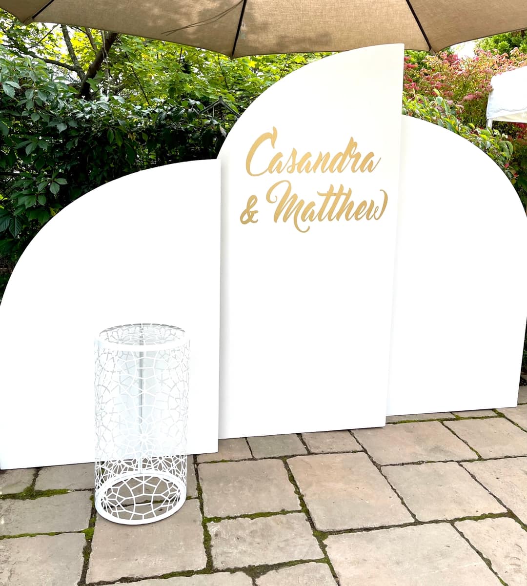 3 piece Semi Arch Backdrop