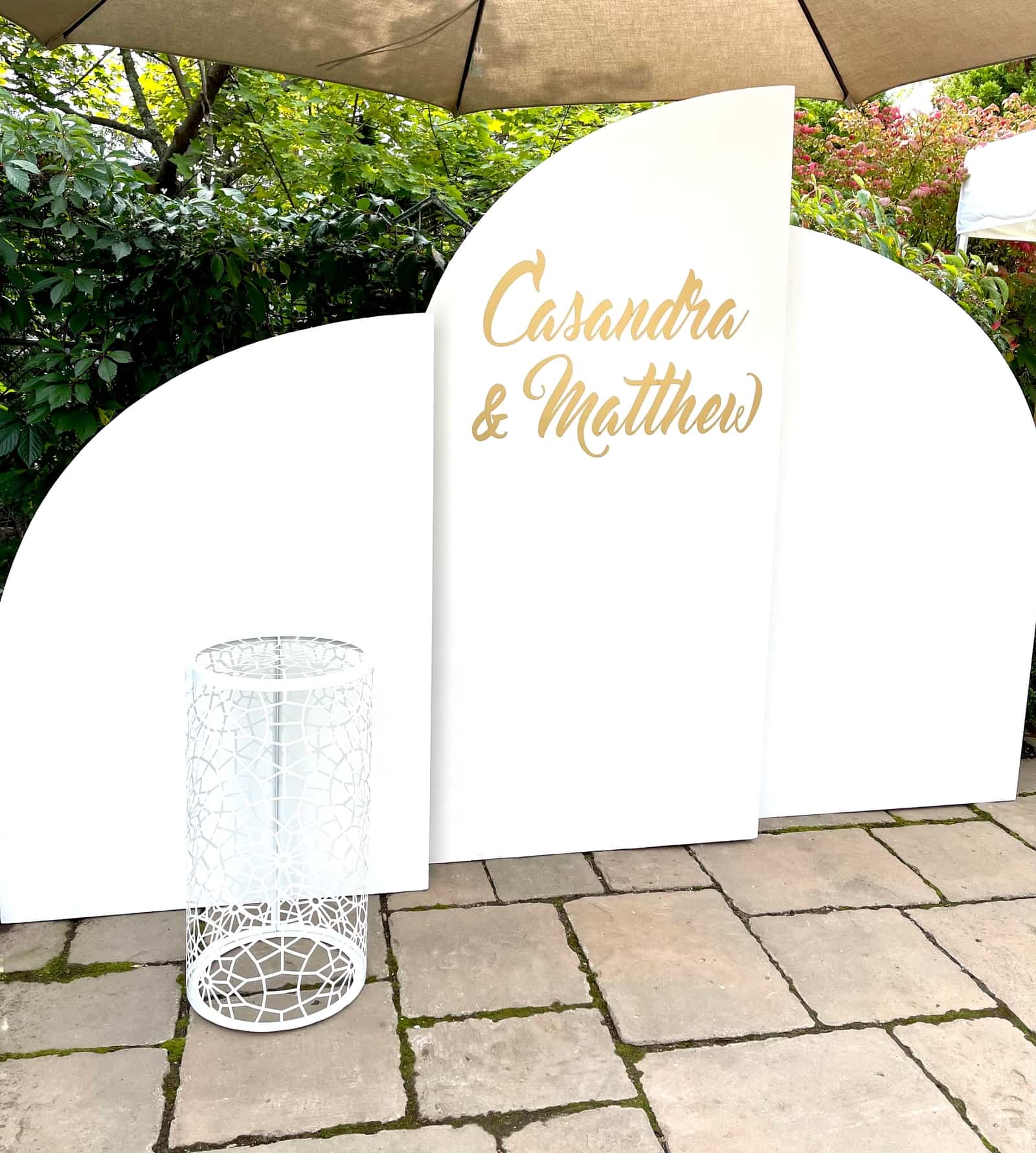 3 piece Semi Arch Backdrop