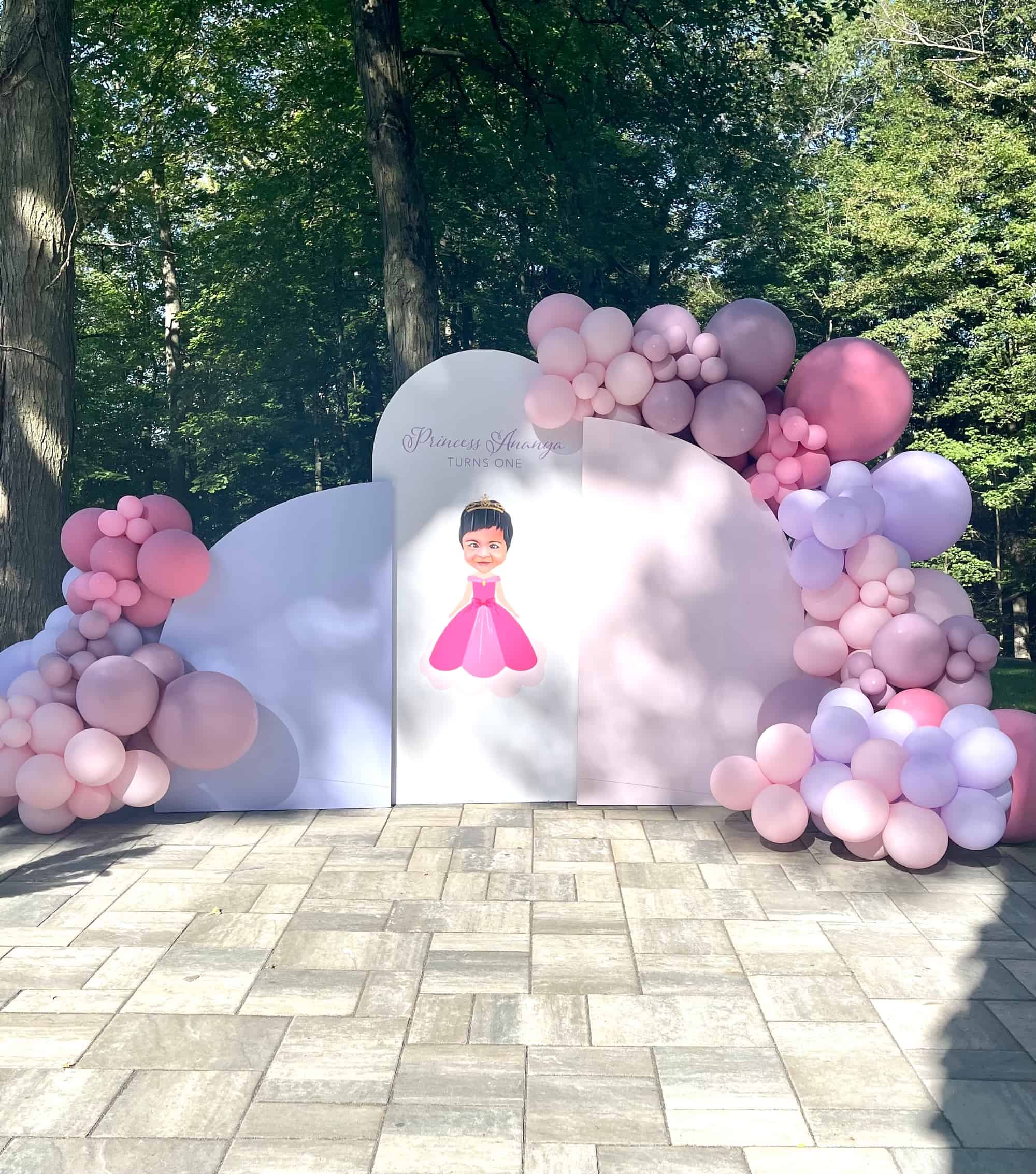 3 piece Semi Arch Backdrop