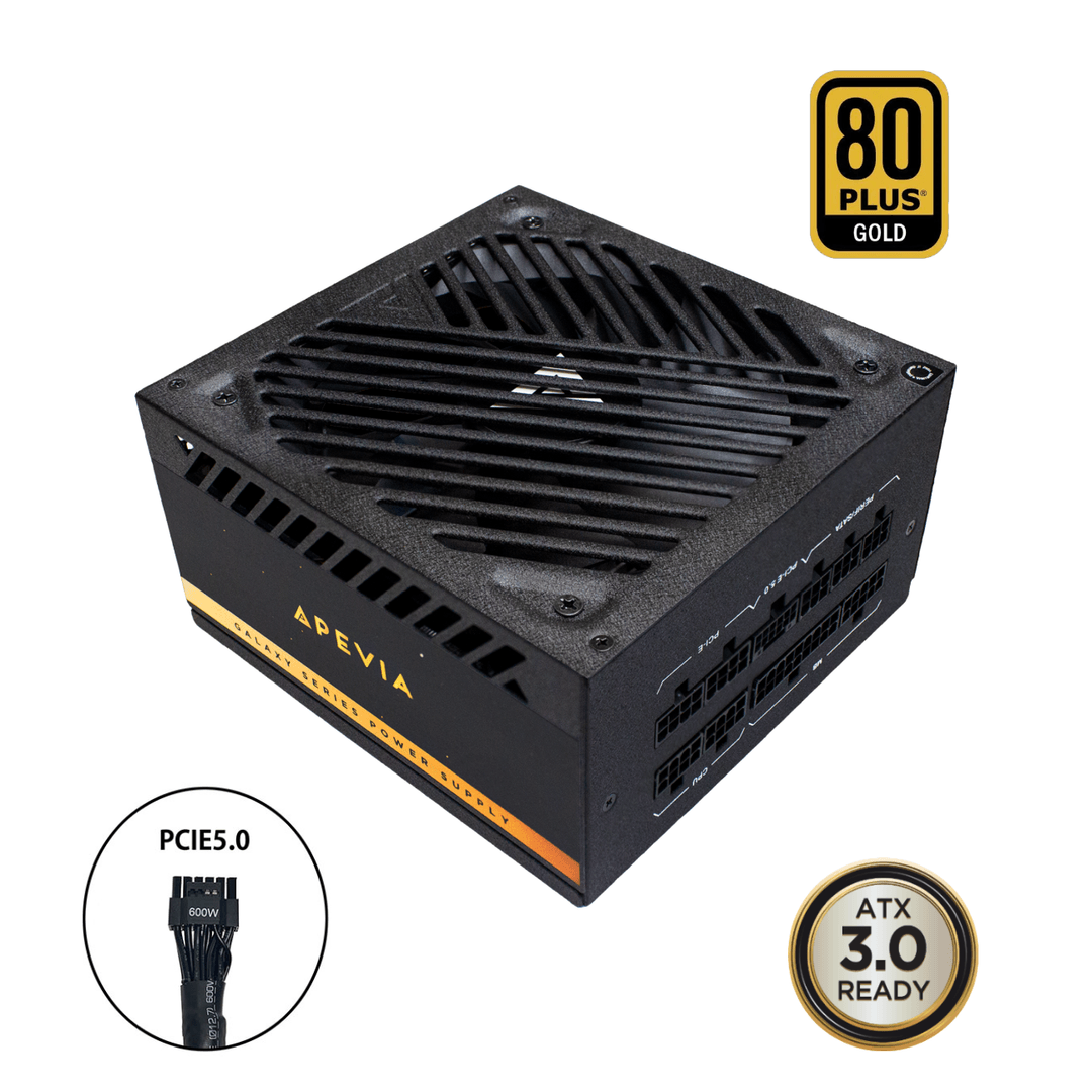 Apevia | ATX-GX1200W ATX 3.0 & PCIE 5.0 | 1000W+ | Power Supply