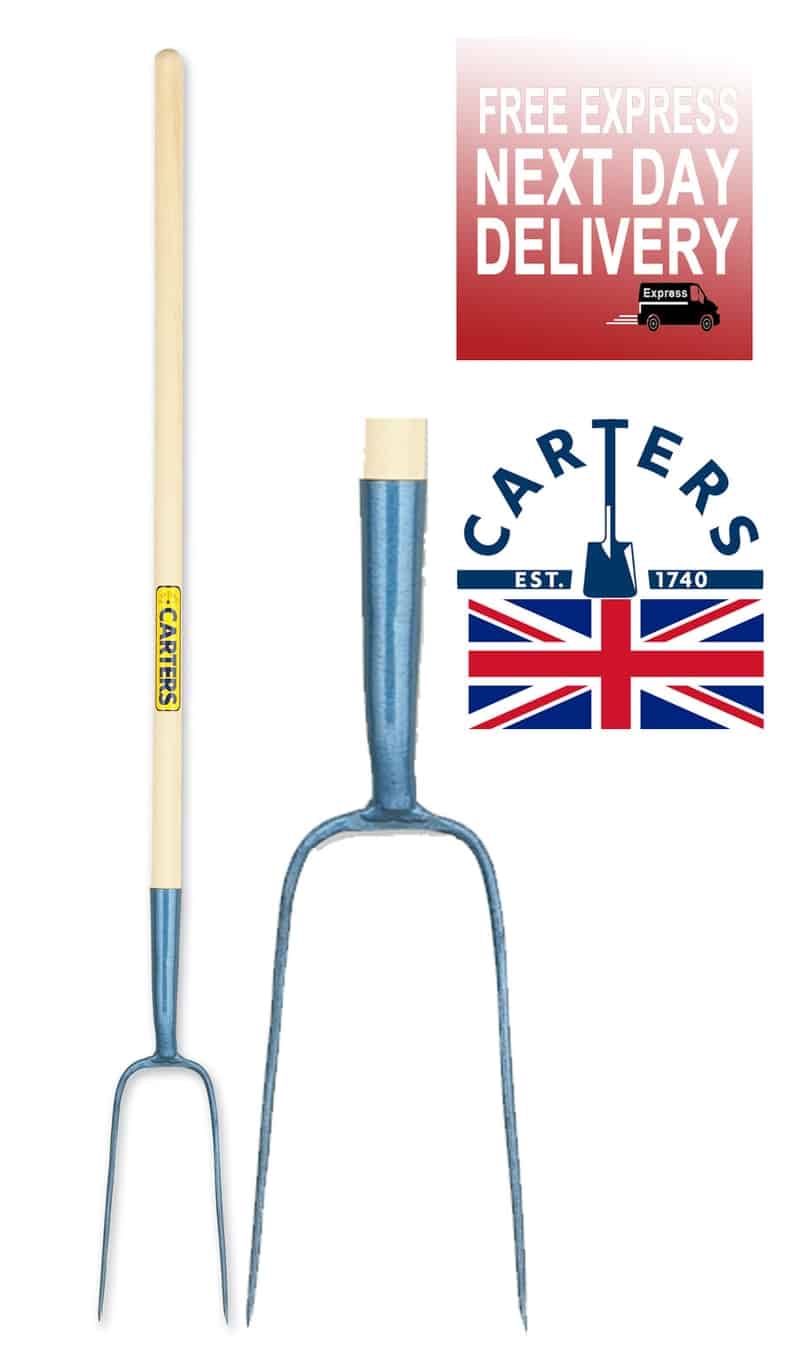 CARTERS 54" 2 PRONG HAY FORK WITH ASH HANDLE - Manure, Bale, Pitch ...