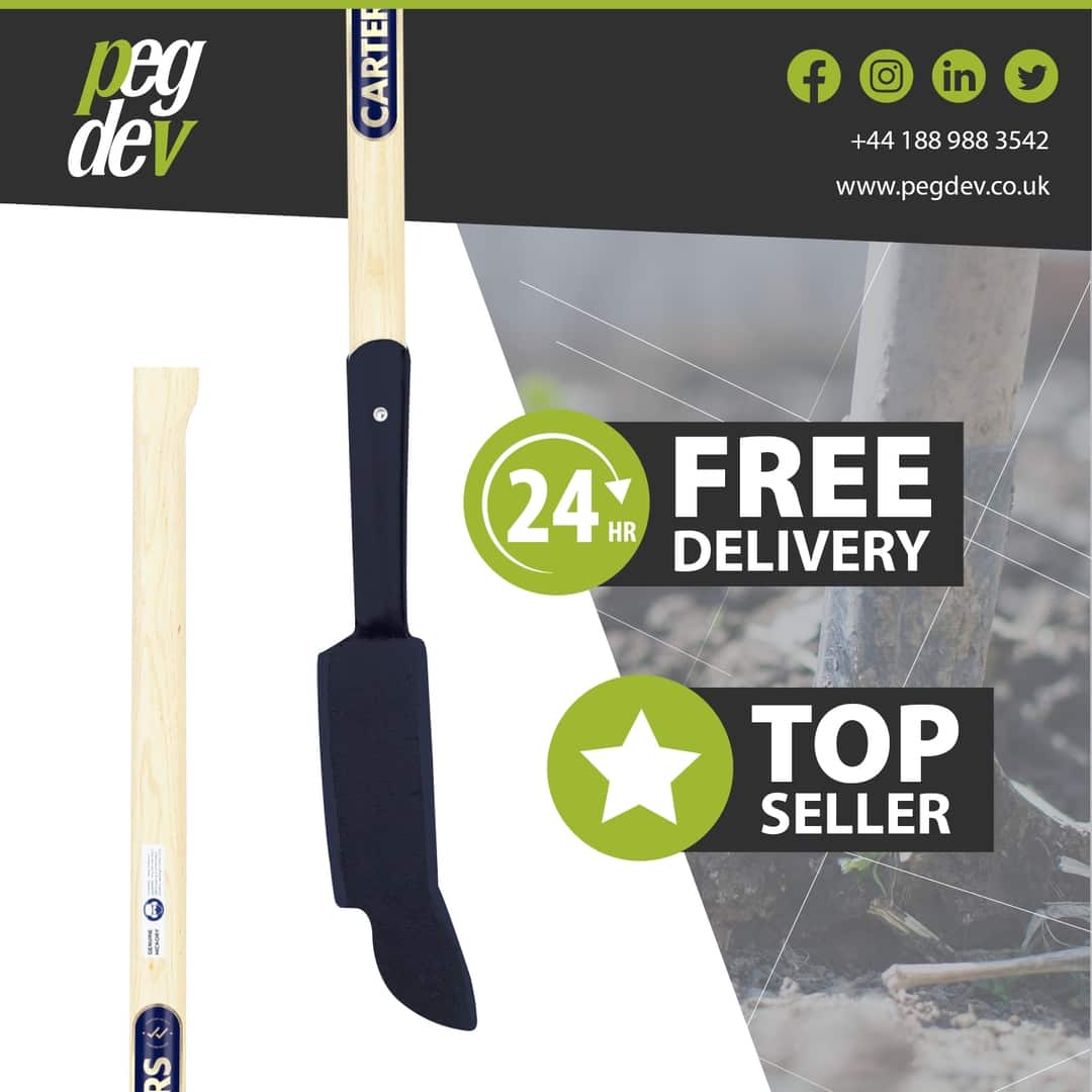 DOUBLE EDGED IRISH SLASHER - with hickory handle, ideal for bushes and ...