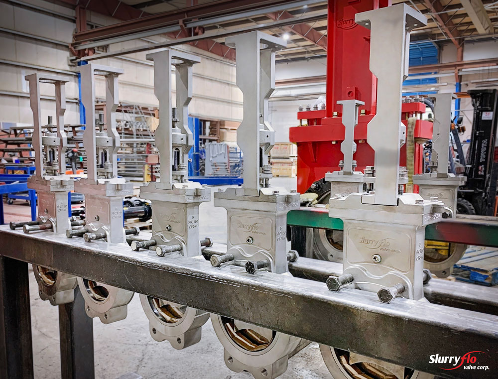 8" SLurryFlo control valves in production