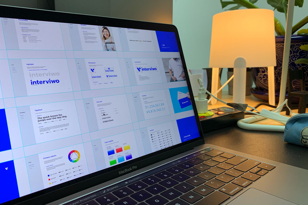 Interviwo: brand identity design and mobile app—Kocha Studio