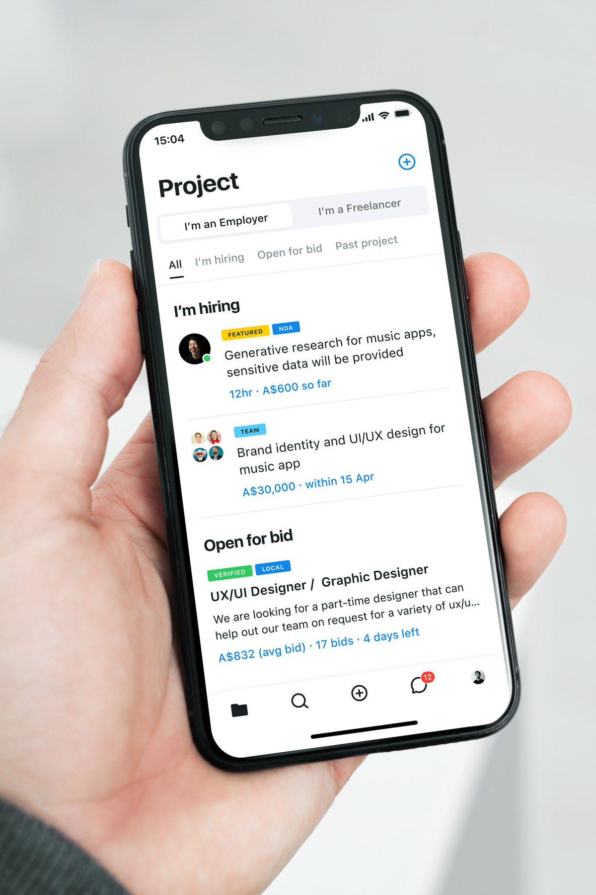 Freelancer Mobile App Design — by Kocha