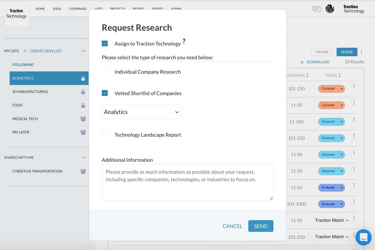 Innovation & Technology Research | Traction Technology