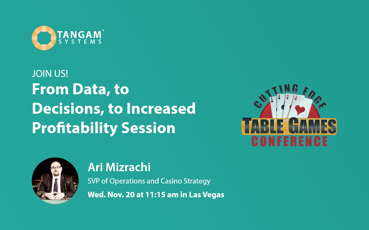 Tangam at the Cutting Edge Table Games Conference 2019 - Tangam Systems