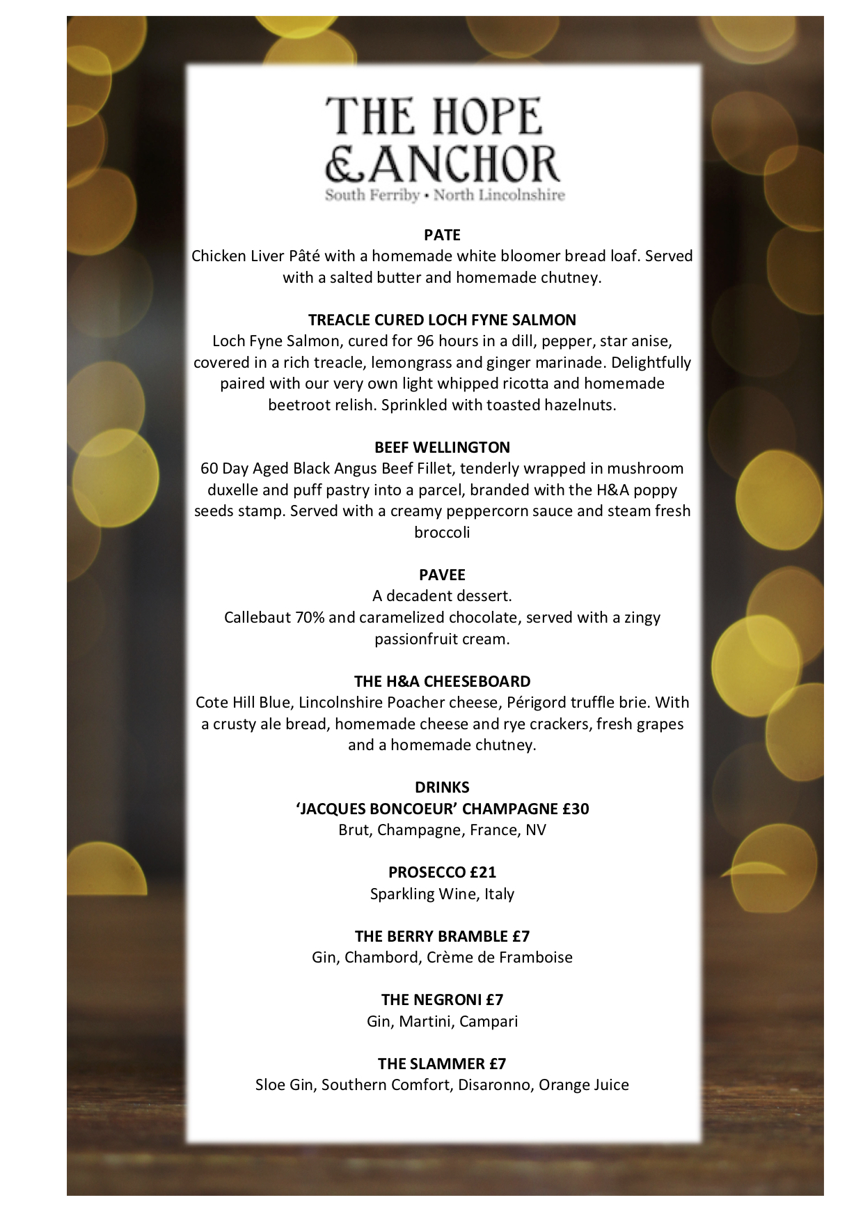 Hope and Anchor Pub - News and Events