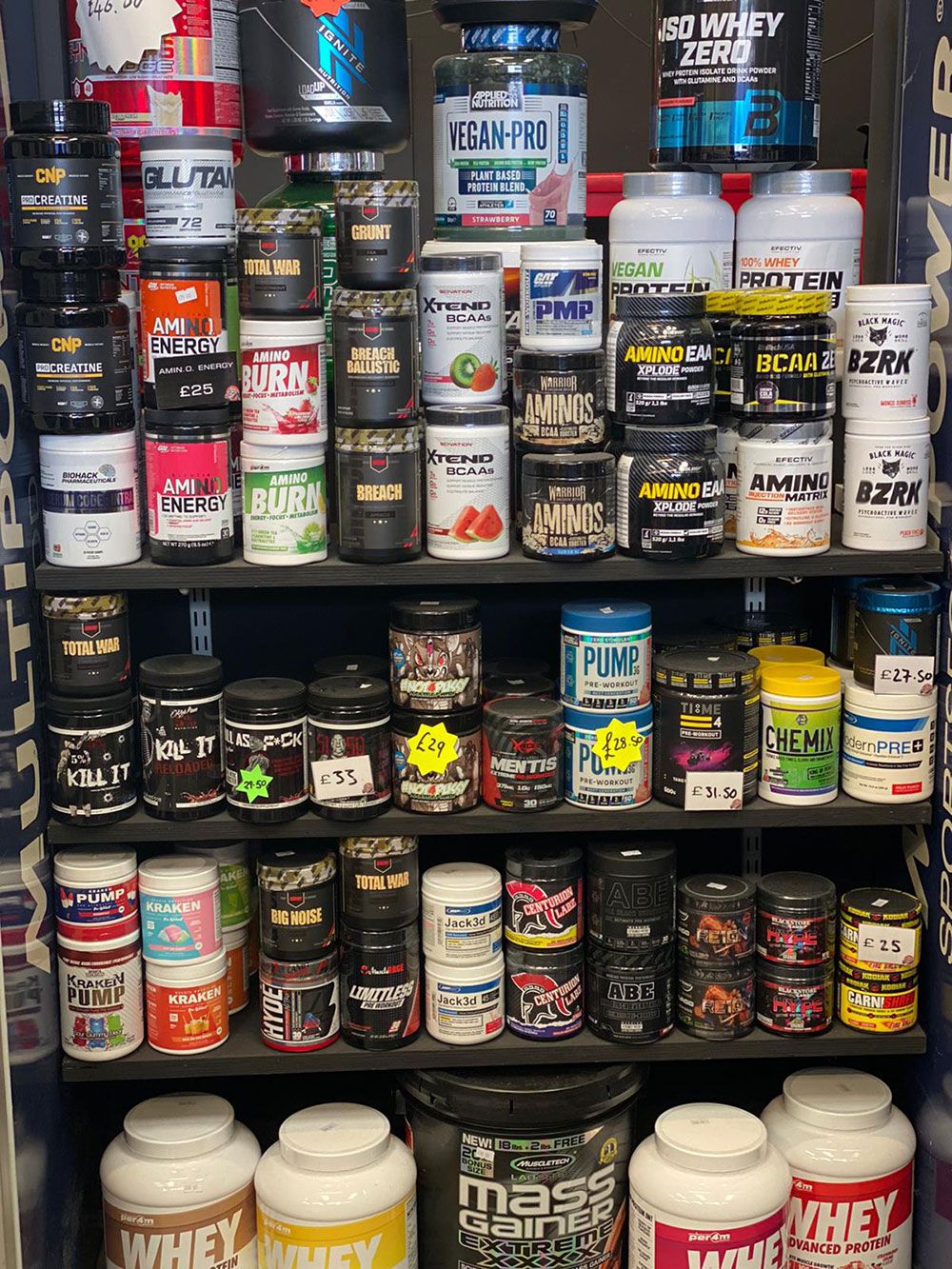 Supplements - Ripped Gym - Basildon