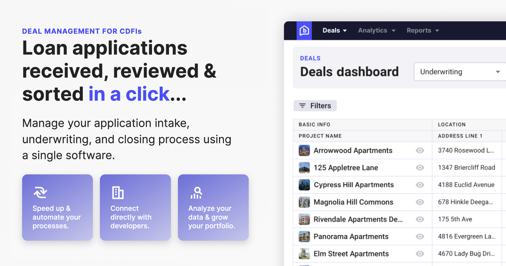 Builders Patch: finance software for Community Development Financial Institutions (CDFIs)