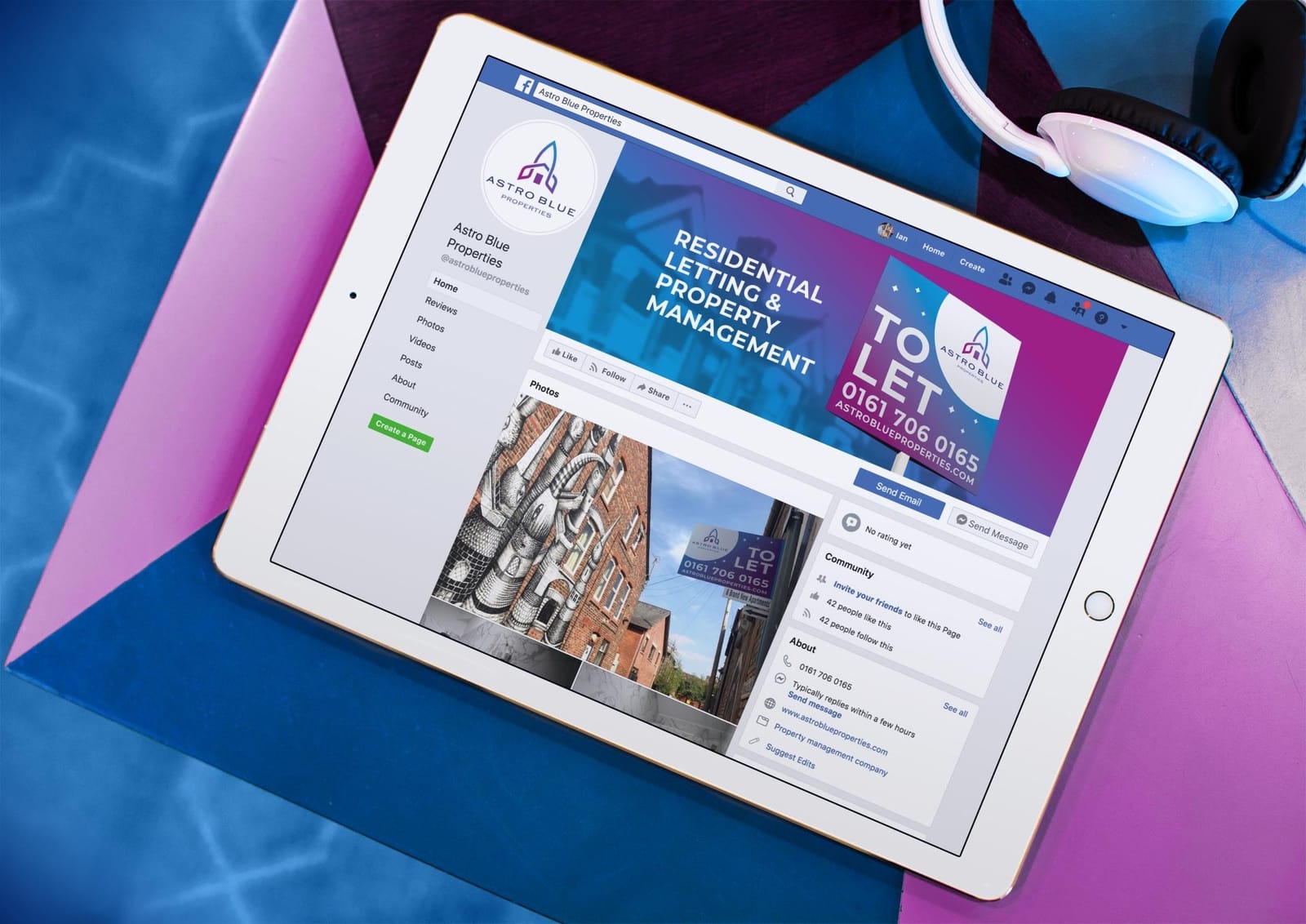 An identity design for Astro Blue Properties | Logo Geek