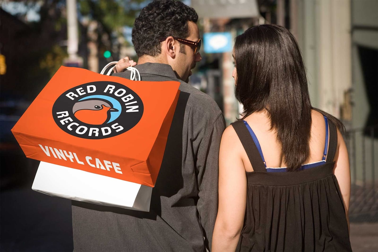 A Logo Design for Vinyl Cafe, Red Robin Records | Logo Geek