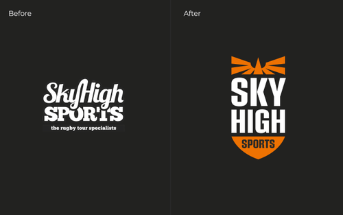 A New Logo & Identity System for Sky High Sports | Logo Geek