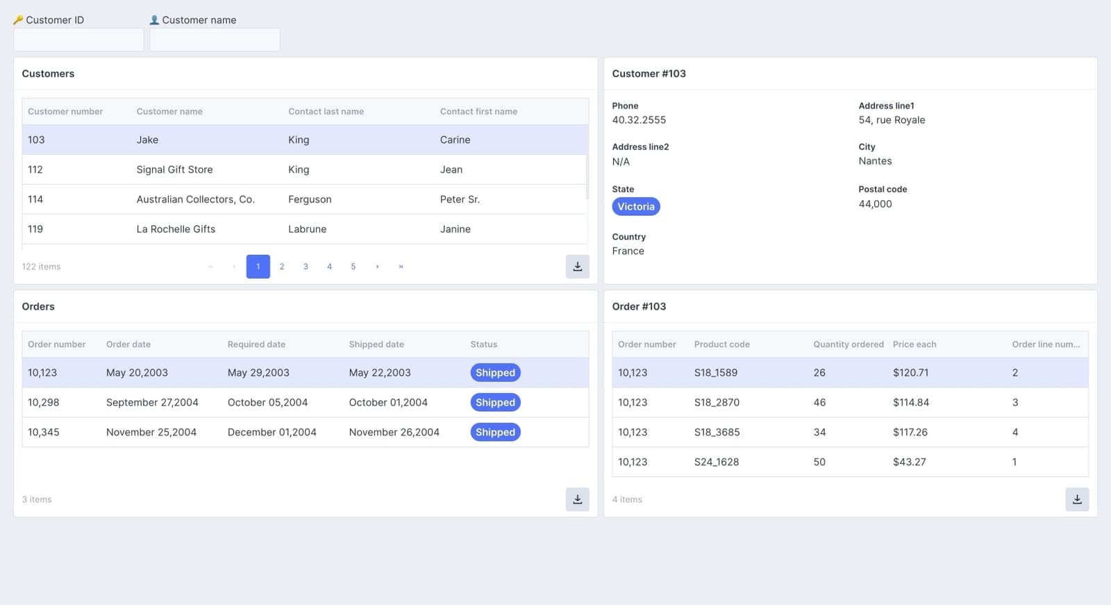 Ready-made dashboards and templates for internal tools | UI Bakery