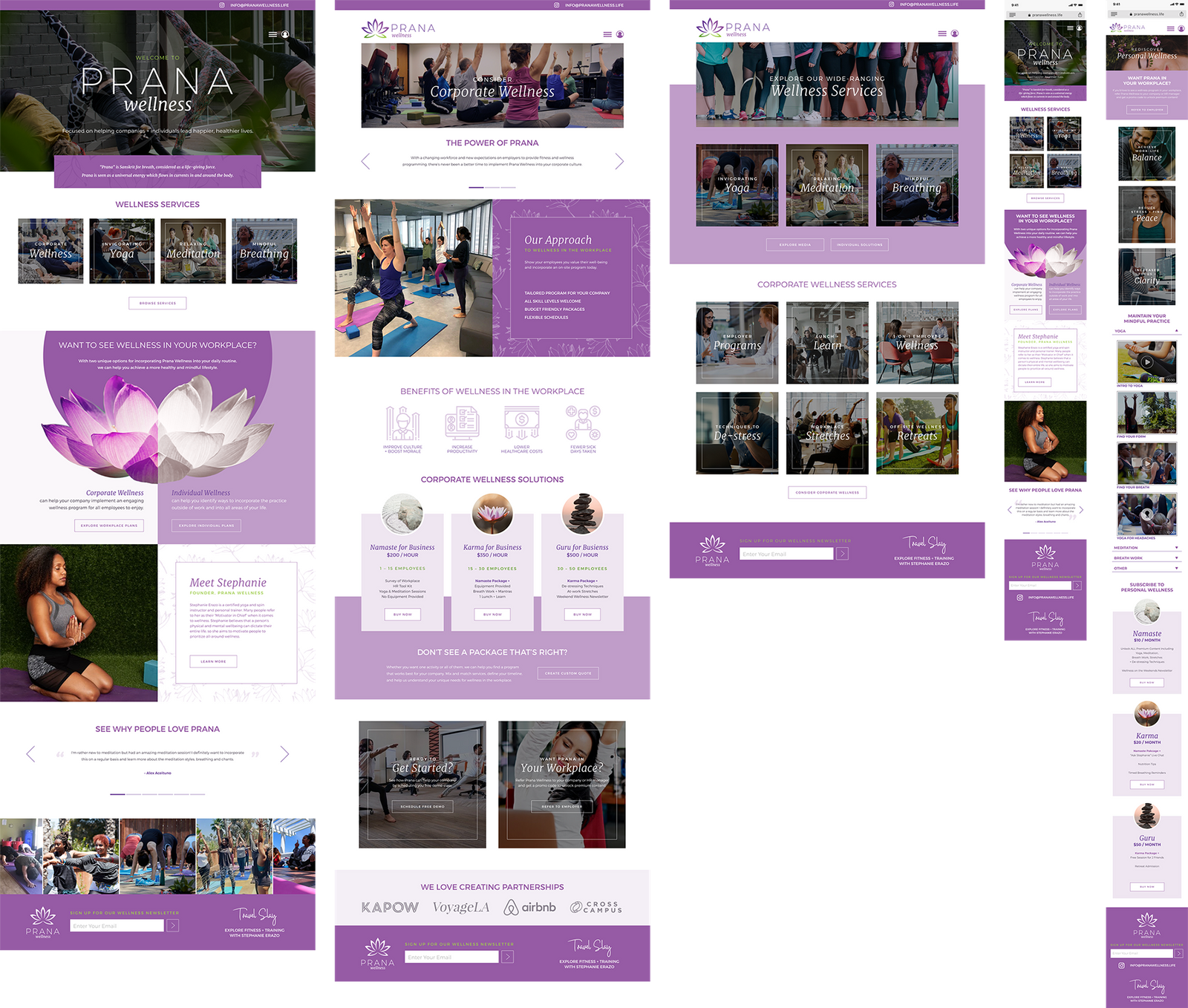Prana Wellness Website