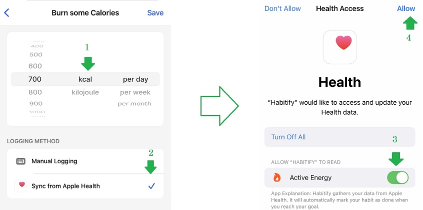 Instruction - Create Synced Habit