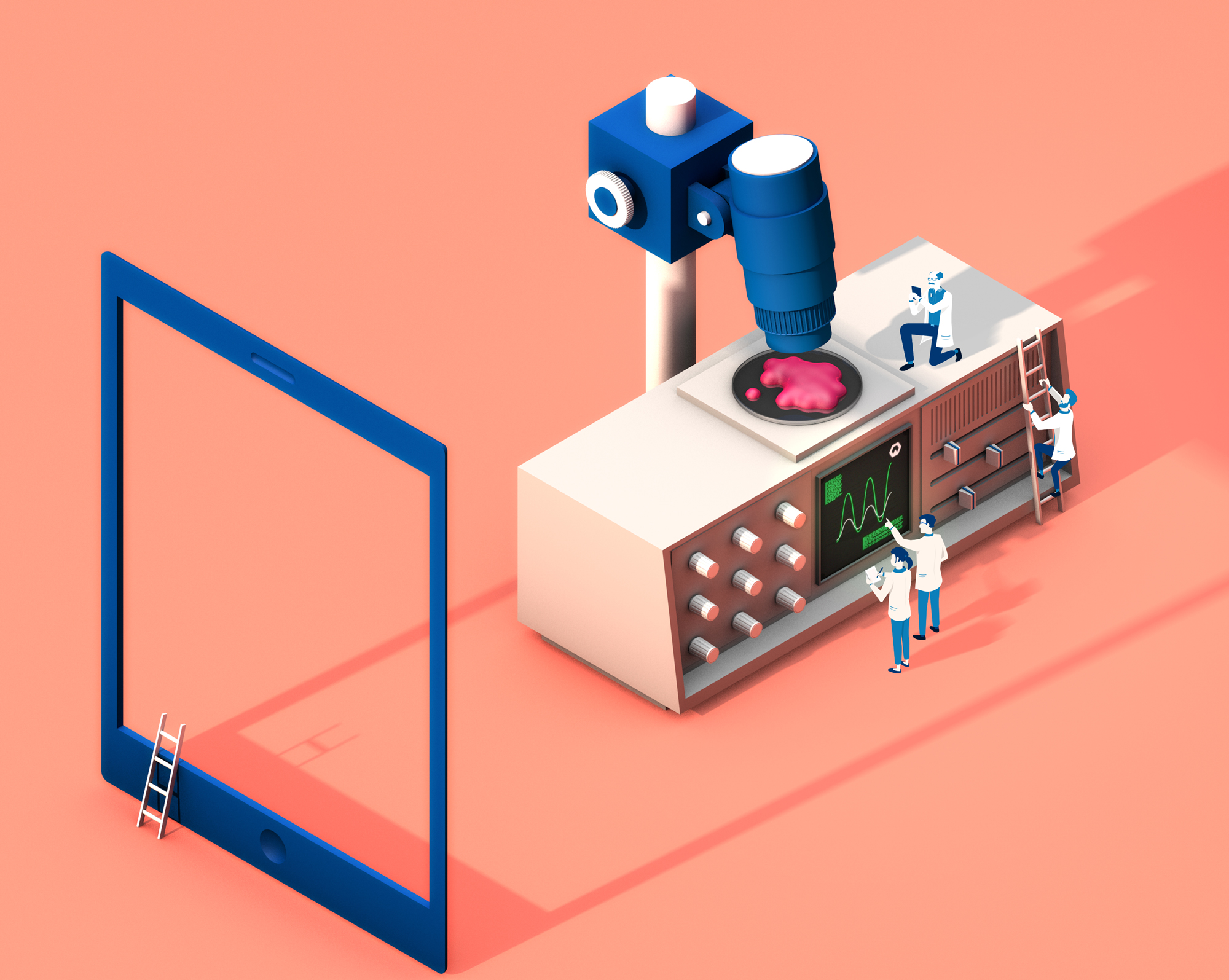 Lab of the Future Illustration and Infographics