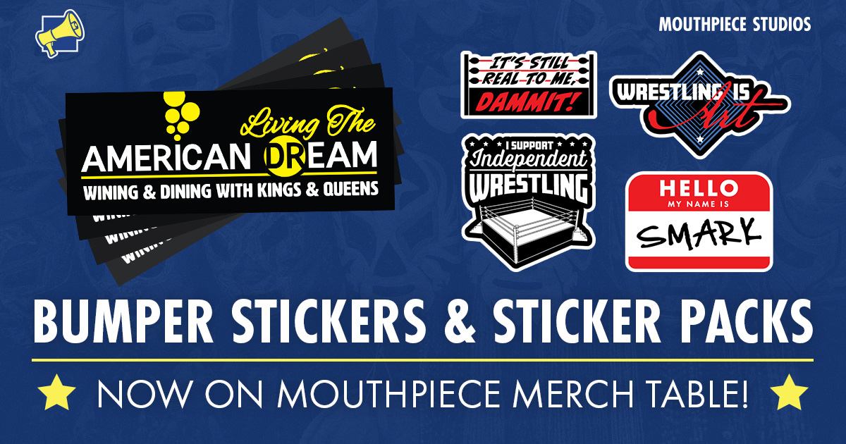 Stickers Merchandise | Mouthpiece Merch Table