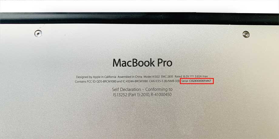 Macbook Serial Number Homecare24