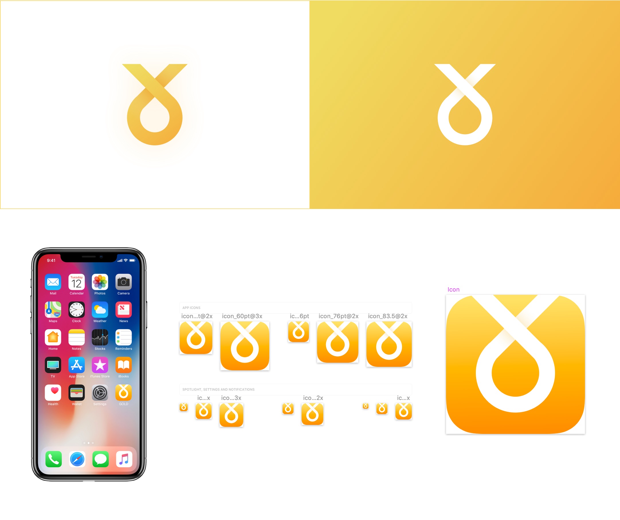 Personal gold app UI design case study