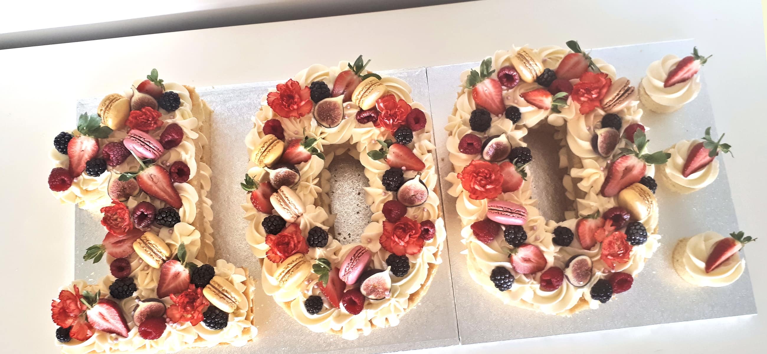 100th birthday naked number cake