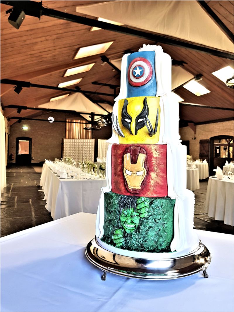 Superhero Wedding Cake