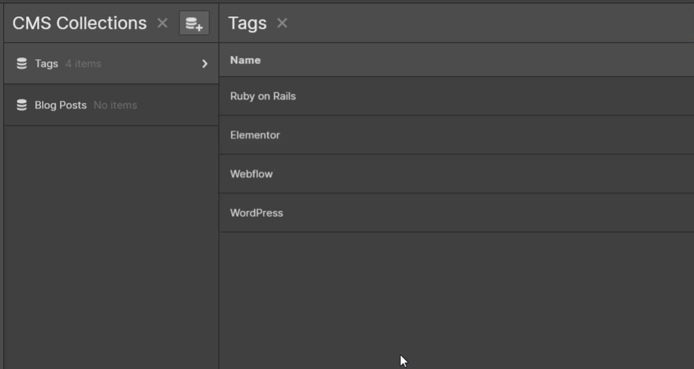 How to create tags and categories collection for blog using Webflow CMS ...