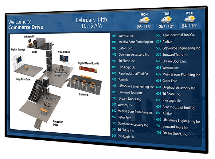 LCD Digital Directory Displays | ONQDigital Australia
