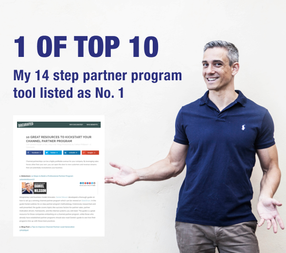 My “14 Steps to Build a Partner Program” has been Top Listed