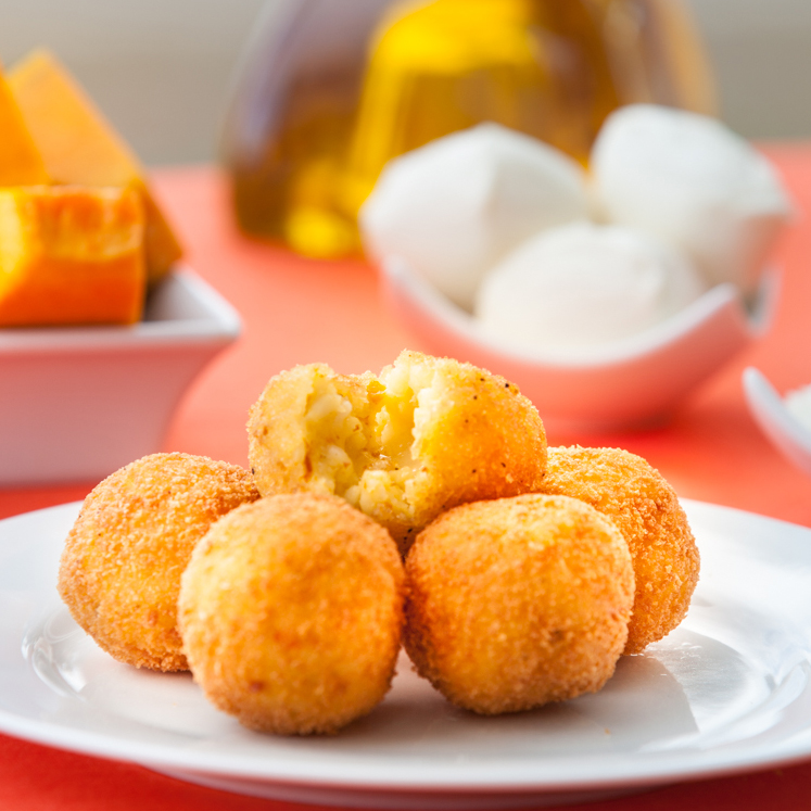 Party arancini pumpkin & mozzarella