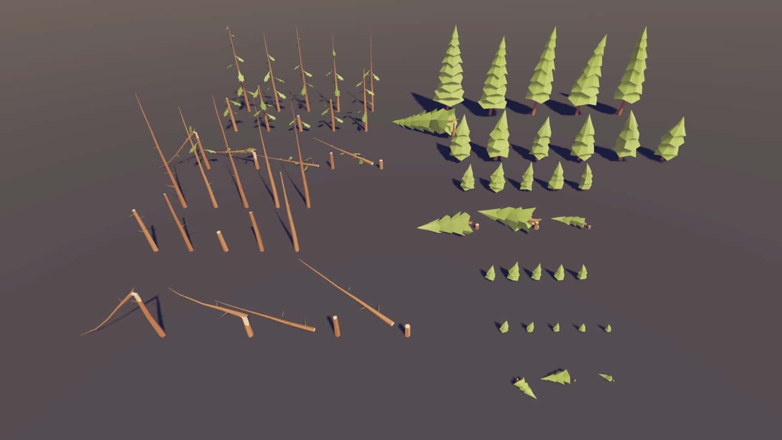 Unity - Low Poly Trees Pack