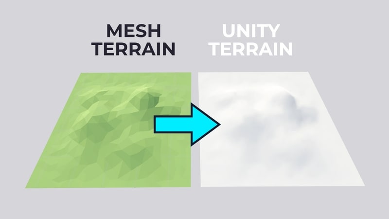 Convert Mesh to Unity Terrain