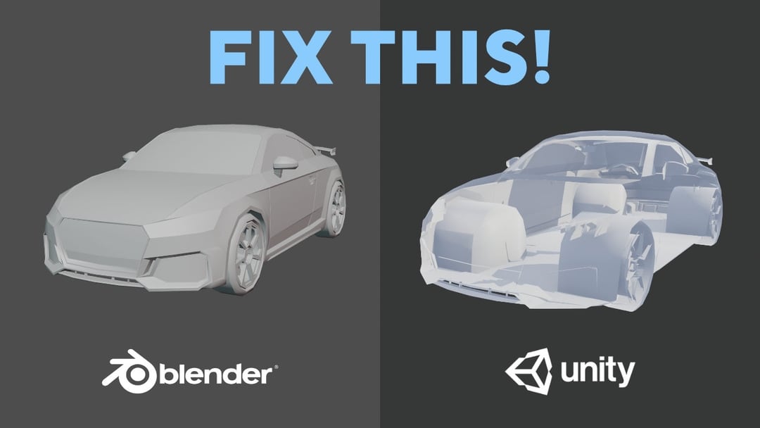 How To Fix Flipped Normals In Blender & Unity