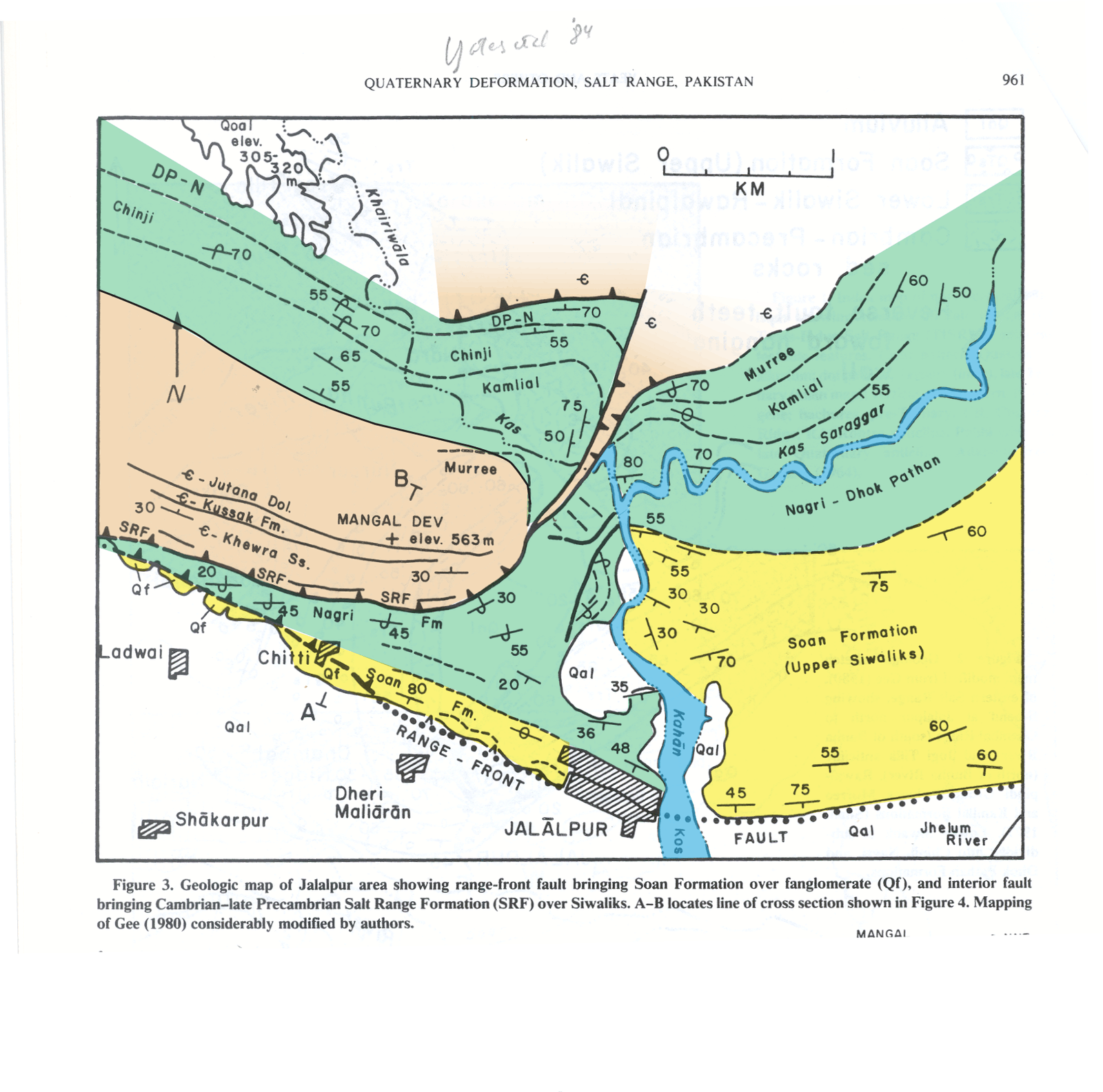 East Potwar Geologic Maps