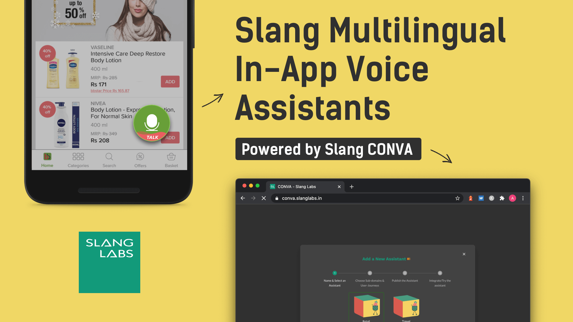 Slang Labs | Add Accurate Multilingual Voice Assistants to your app