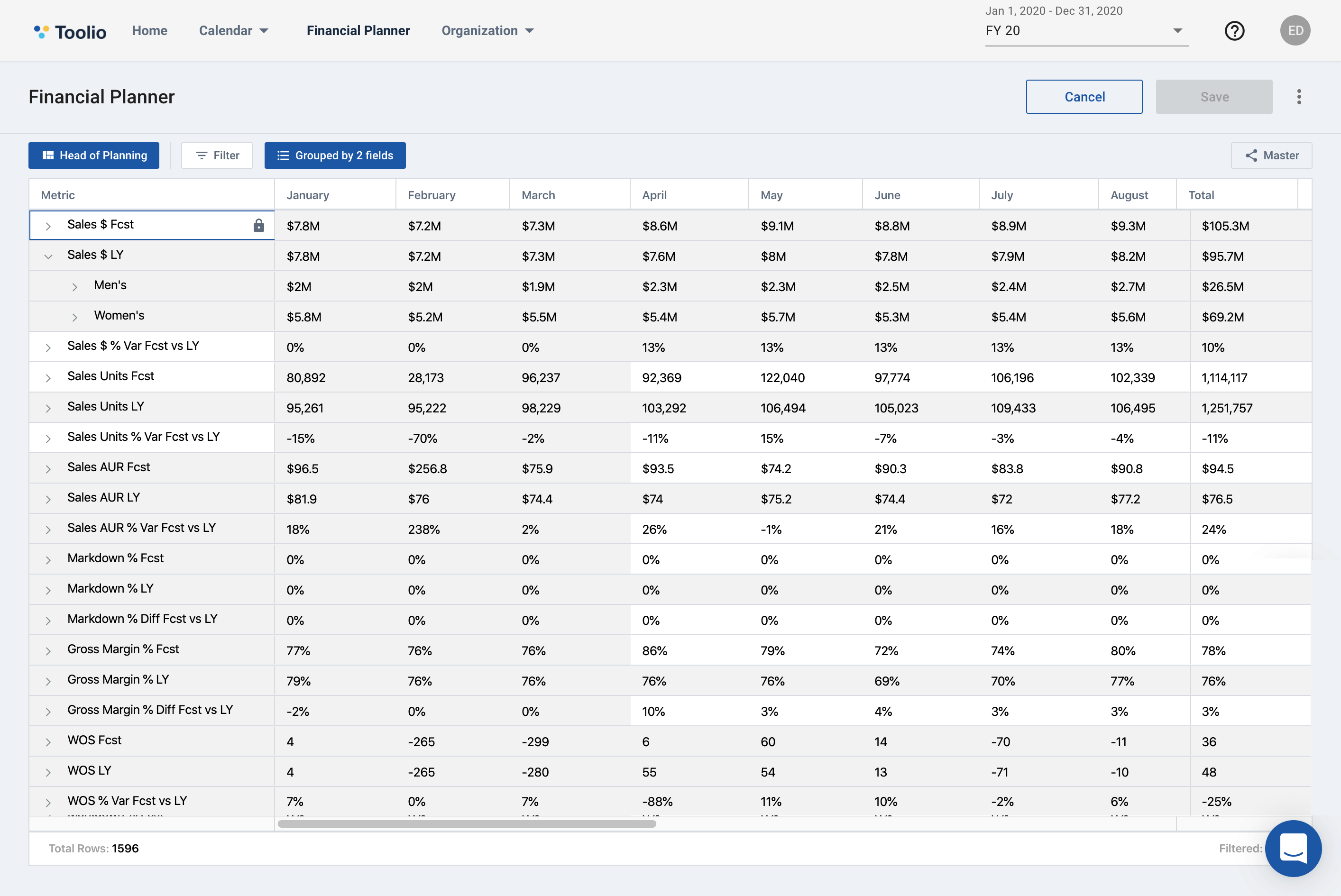 Toolio Merchandise Financial Planning Software Toolio Merchandise Financial Planning Software