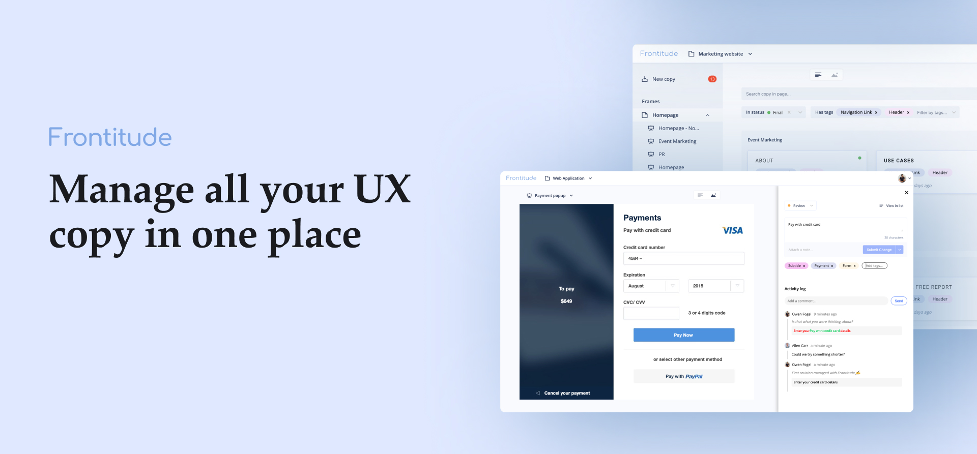 Frontitude | Product Updates