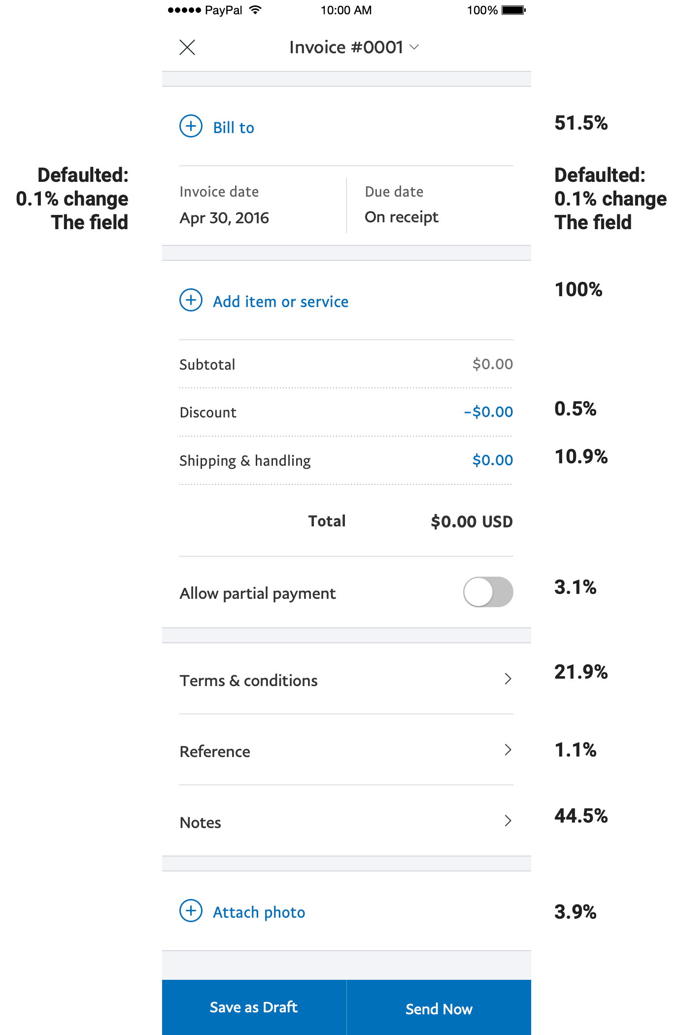 PayPal Mobile Invoicing