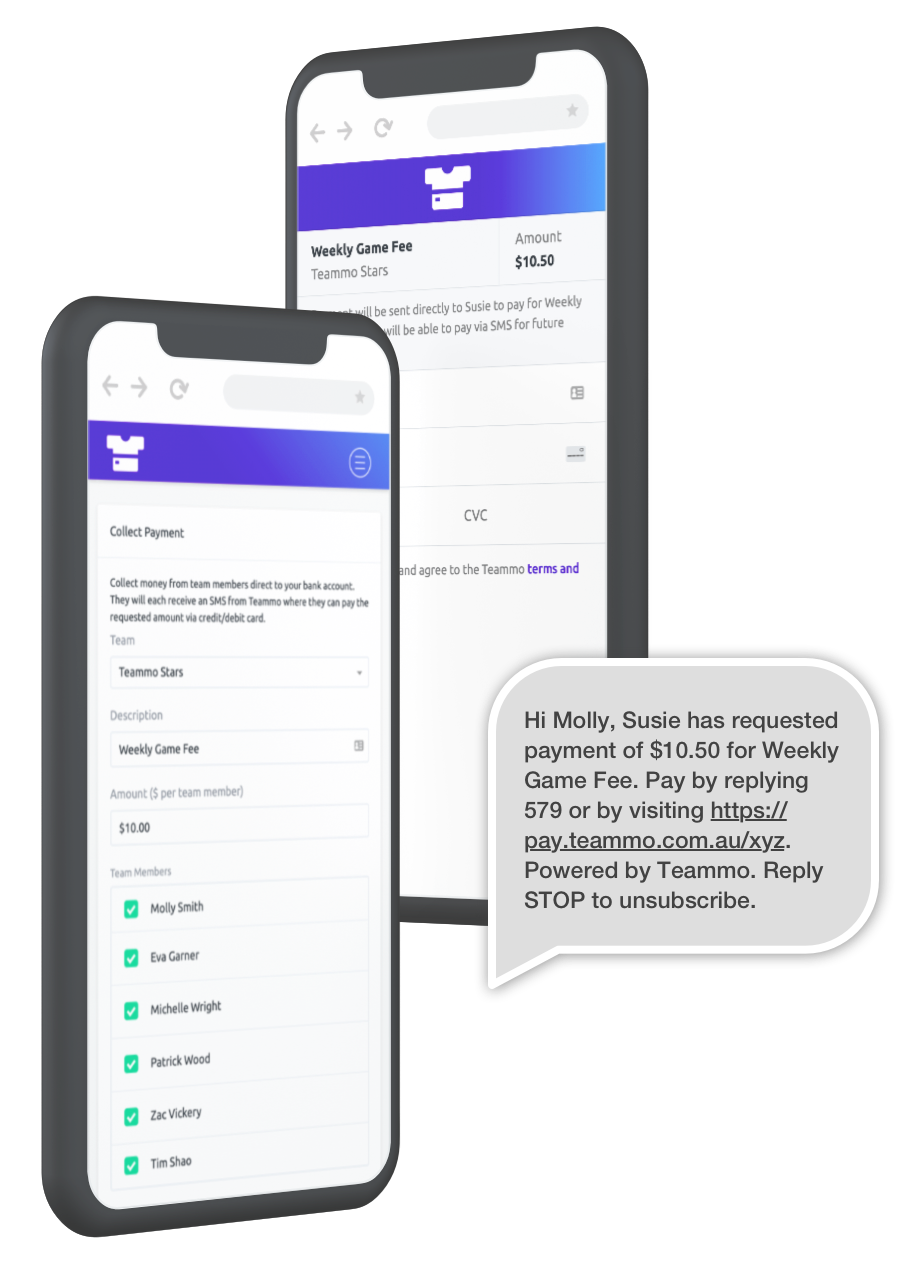 Hassle-free sports payments | Teammo