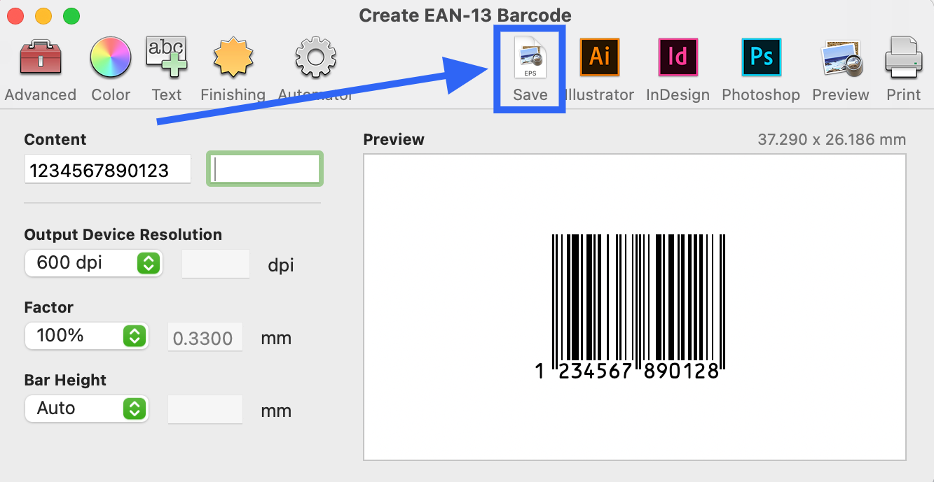 Creating Barcodes for Sketch – Barcode Producer