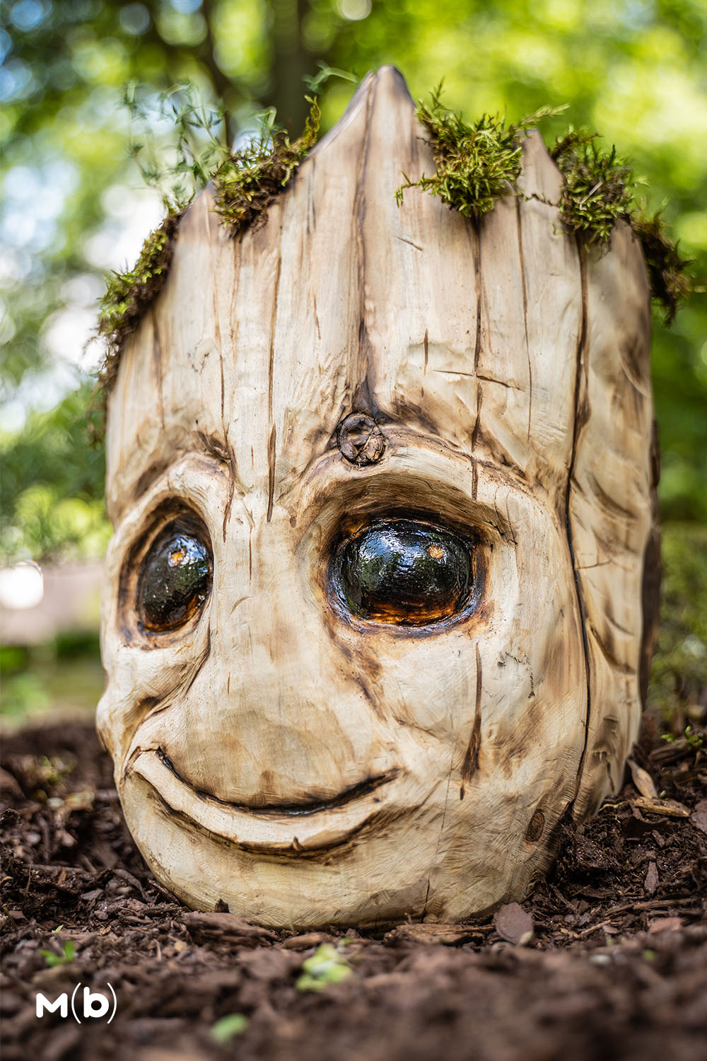 Carving a Baby Groot Planter out of Wood