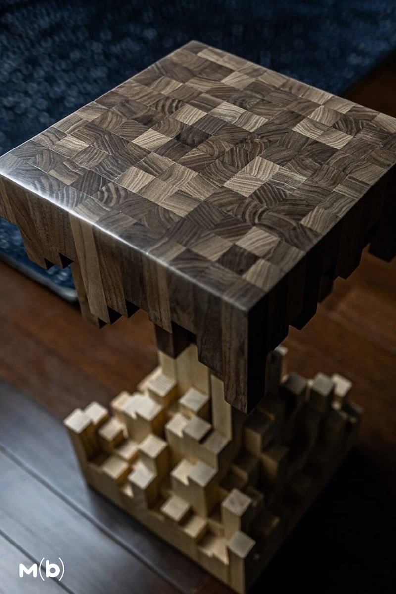 Making a Pixelated End Table with Zac Builds