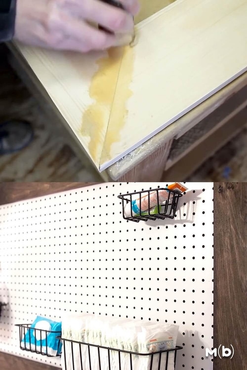 DIY Pegboard Organizer for a Nursery (or any room!)