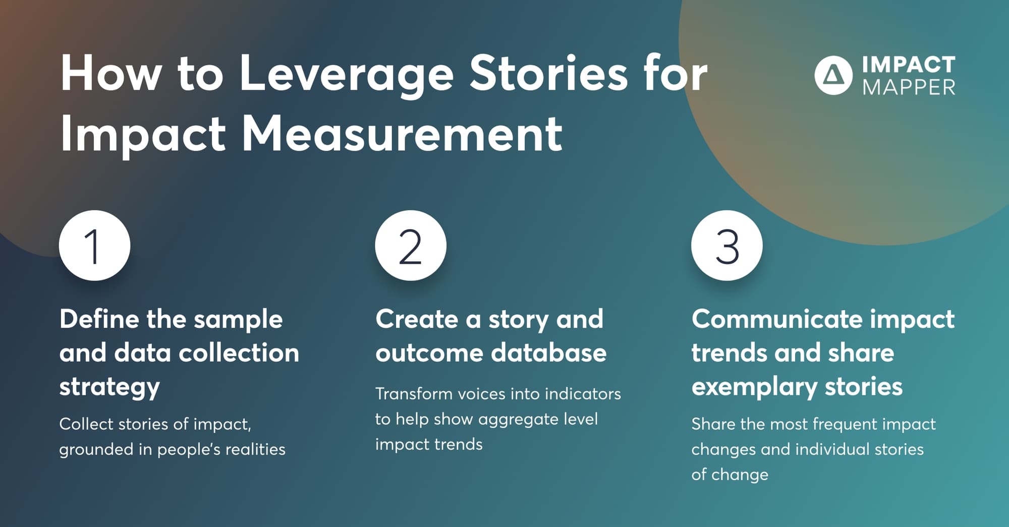 3 Practical tips to leverage stories for impact measurement ...