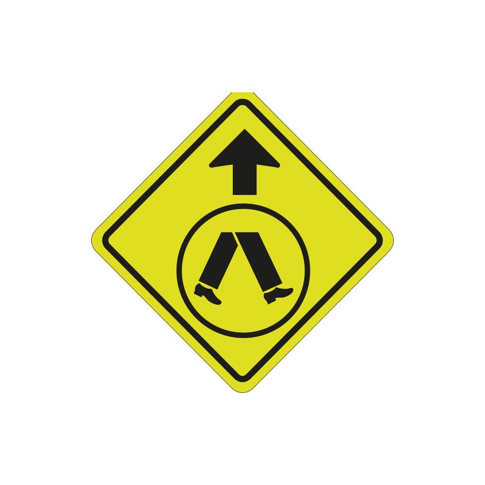 Pedestrian Crossing Ahead Left or Right