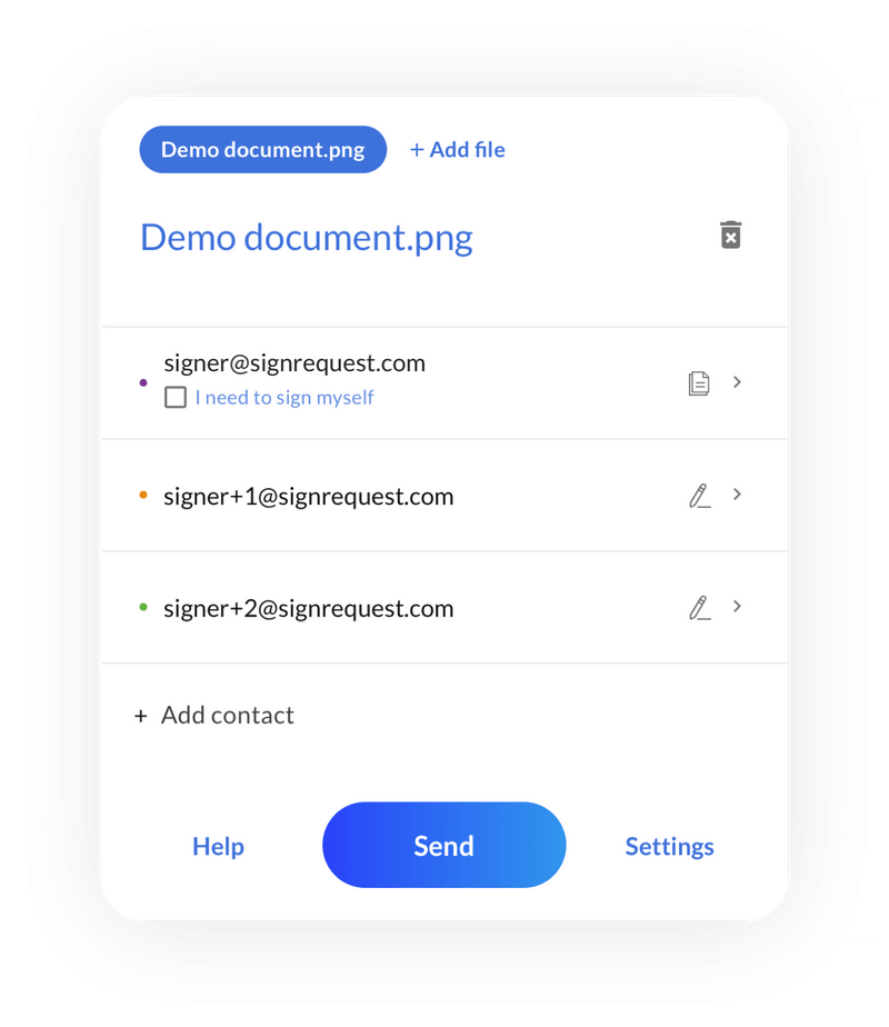 How e-signing works | SignRequest