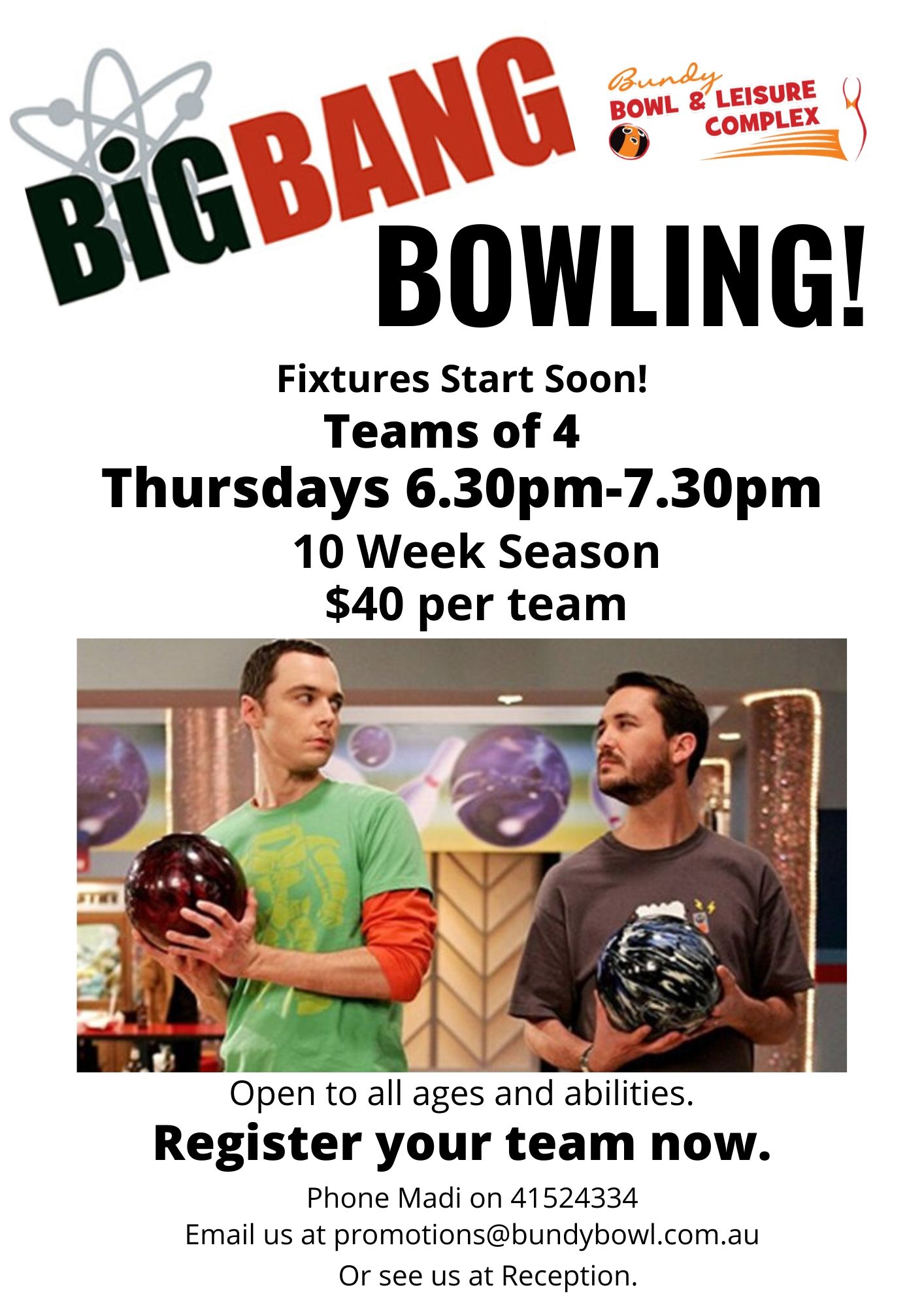 What's On - Bundy Bowl & Leisure Complex